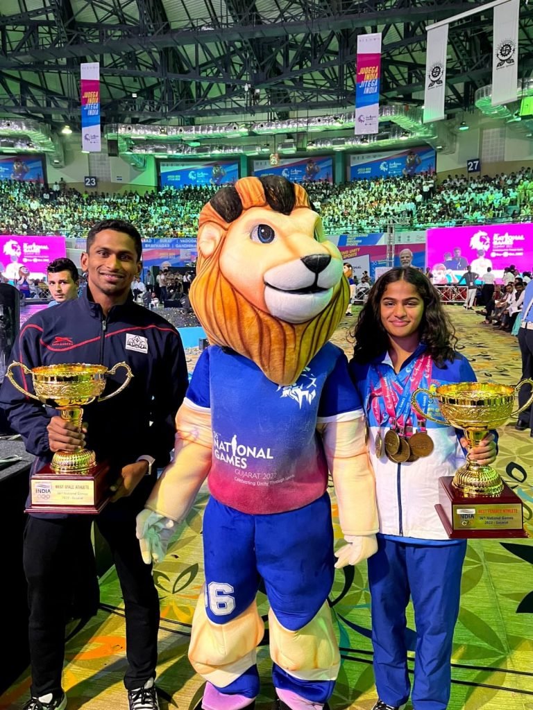 Best Athletes at 36th National Games awarded to Sajan Prakash and ...