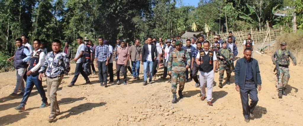 Mon Battalion of Assam Rifles constructs approach road to Tangnyu ...