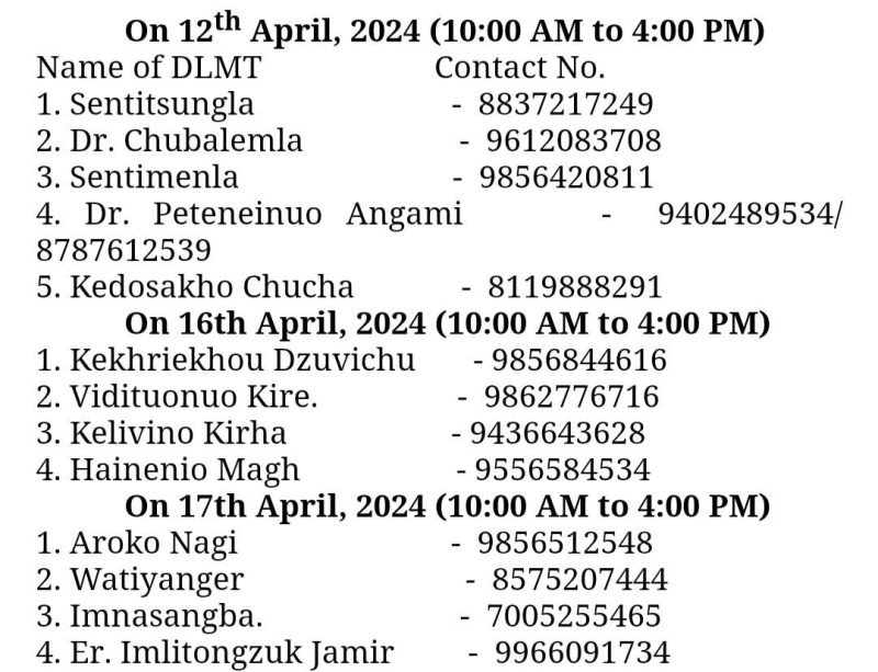 DC& DEO Chümoukedima notifies polling personnel - Nagaland ...