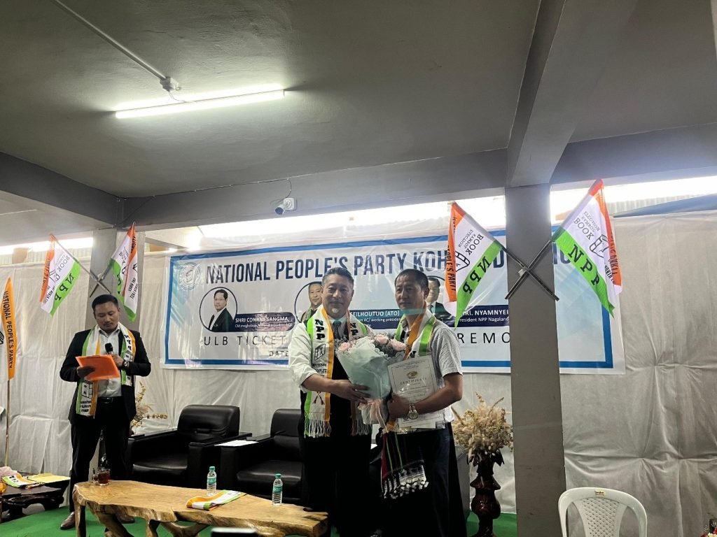 NPP Nagaland distributes party tickets to 11 candidates in Kohima ...