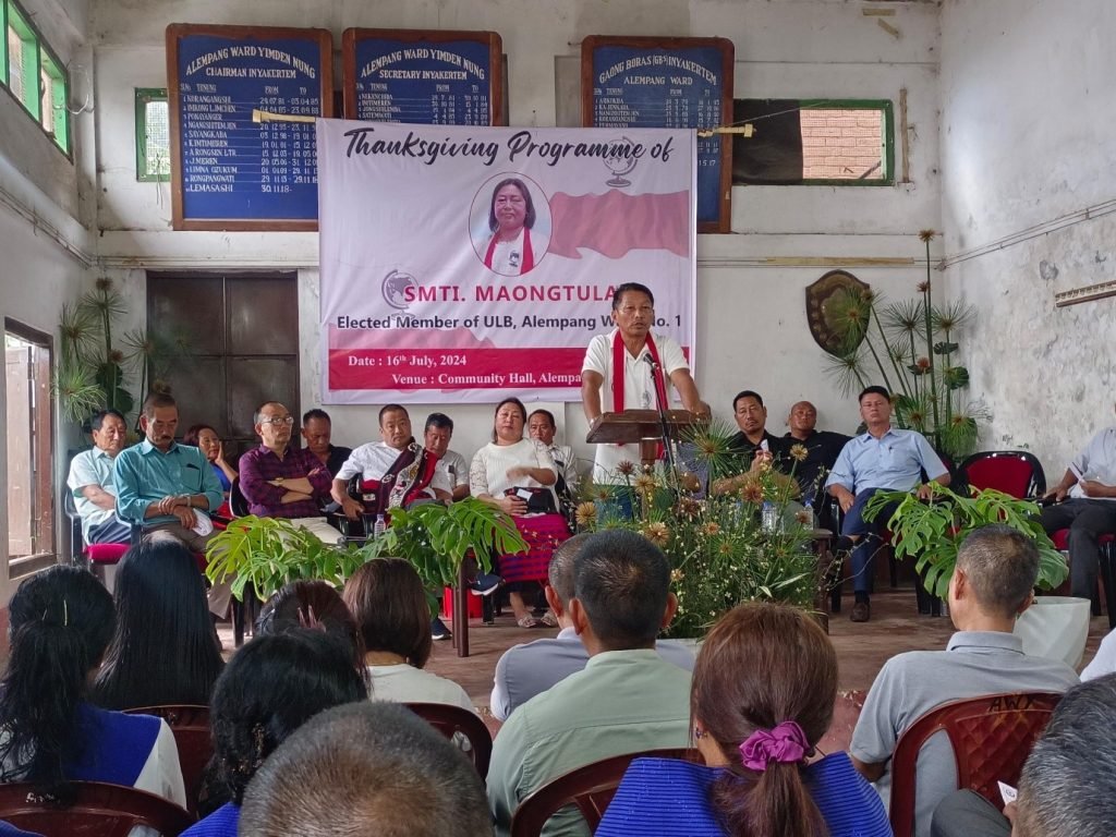 Thanksgiving program of Councillor Maongtula of Alempang Ward No. 1 ...