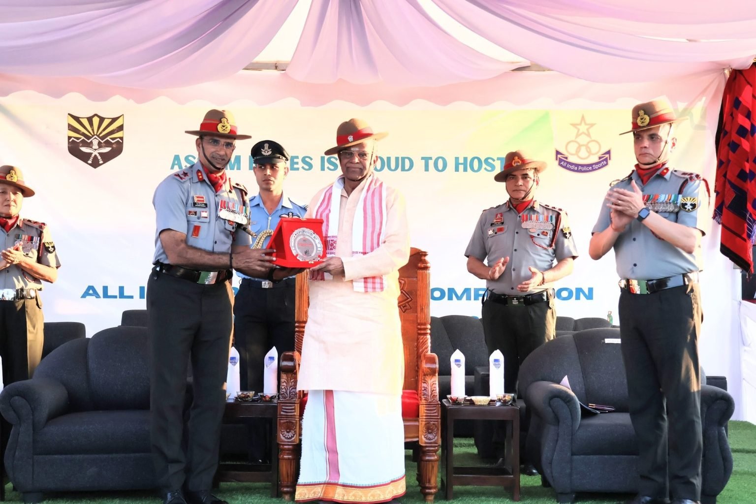 Governor La Ganesan inaugurates 25th All India Police Band Competition ...