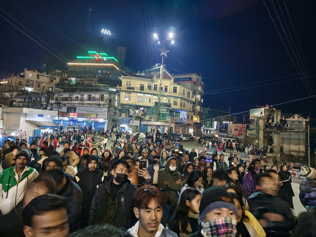 Mokokchung welcomes 2025 with Watch Night Service at Town Square - Nagaland TribuneNagaland Tribune