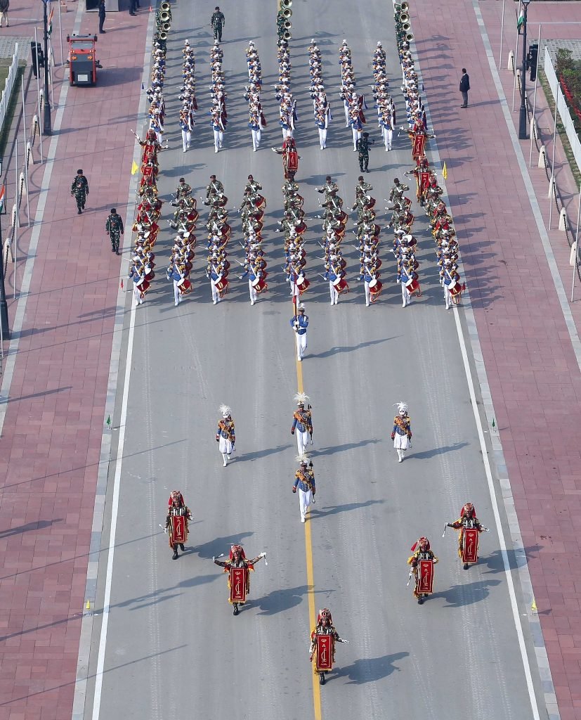 Stage set for 76th Republic Day Celebrations at Kartavya Path ...
