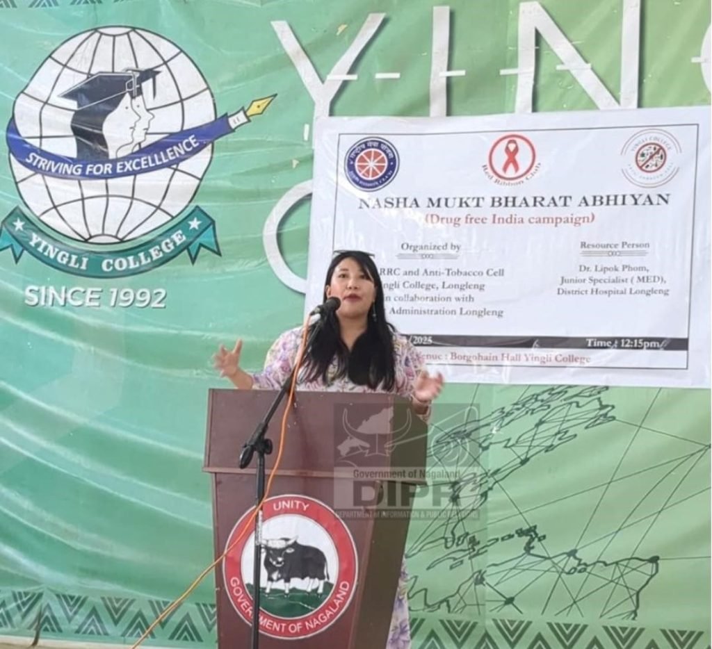 Nasha Mukt Bharat Abhiyan program held at Yingli College - Nagaland TribuneNagaland Tribune