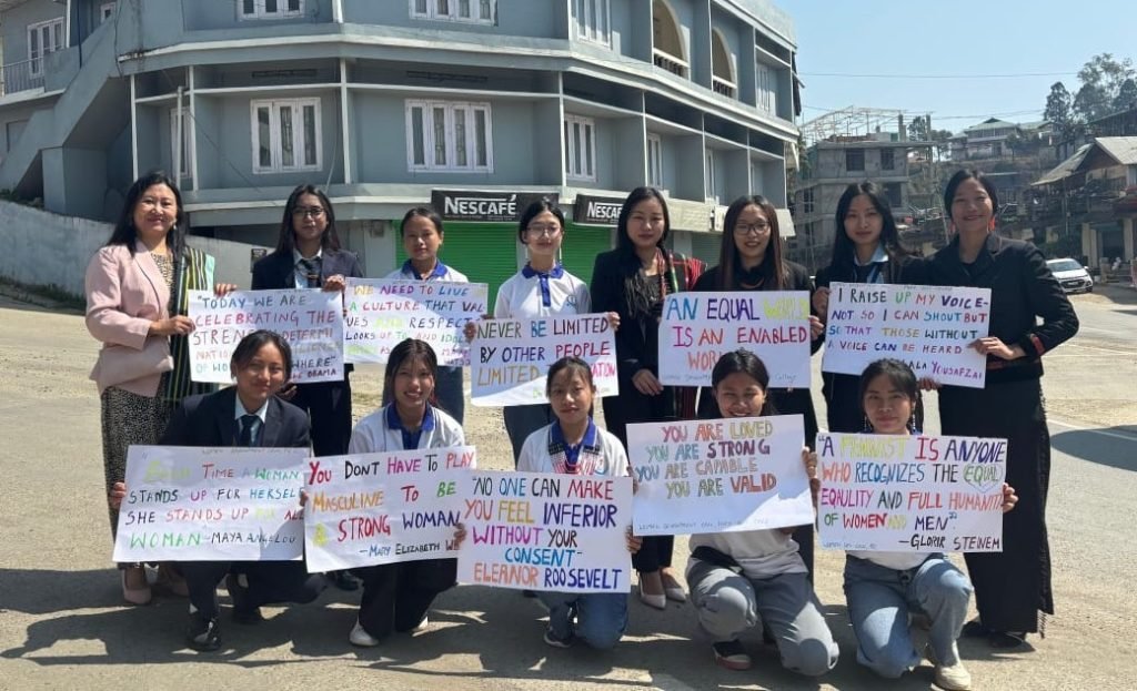 Students of Phek Government College stages flash mob on IWD 2025 ...