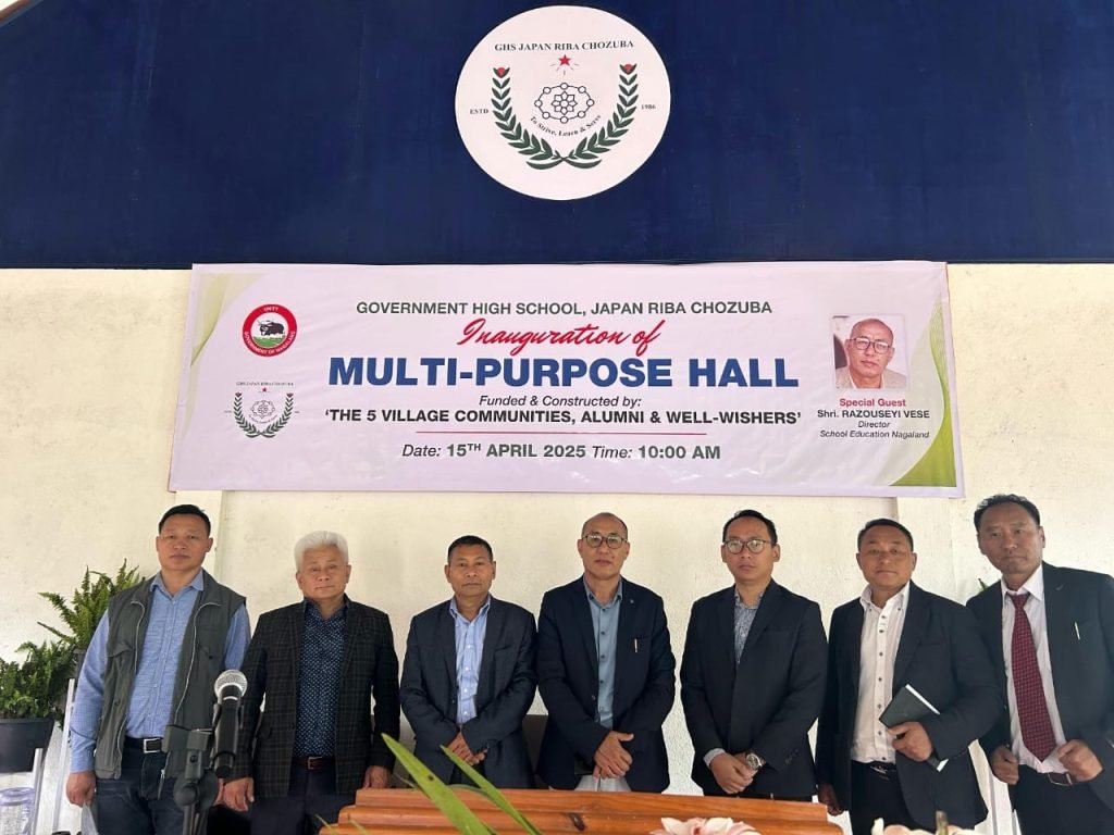 Multi-Purpose Hall inaugurated at GHS Japan Riba Chozuba - Nagaland ...