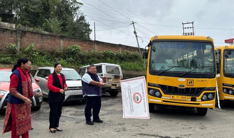 Five college buses flagged off to enhance student transportation in ...