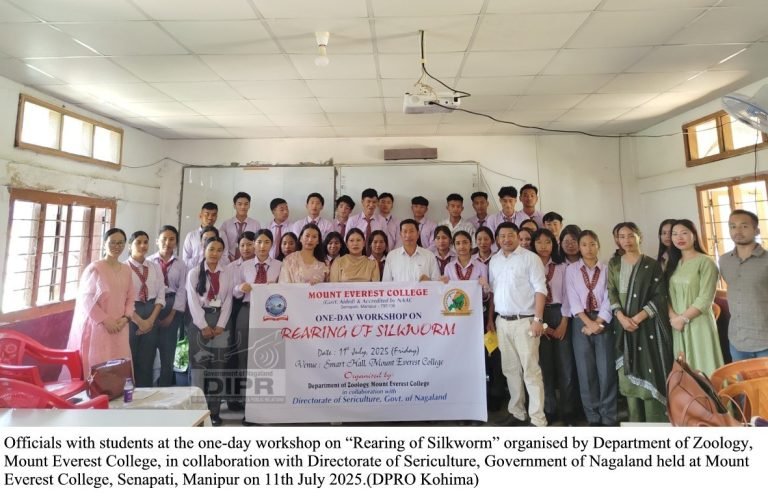 Mount Everest College Senapati organises workshop on silkworm rearing ...