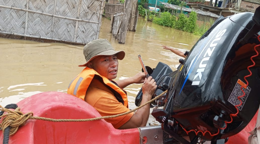 SDRF Dimapur conducts flood rescue operations and site inspections in ...