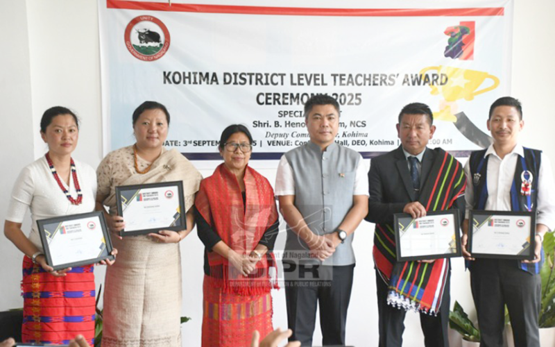 4 receive District-Level Teachers Award at Kohima - Nagaland ...