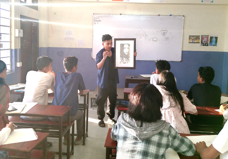 1st ever hyper realistic pencil sketch workshop organized at Agape Hr ...