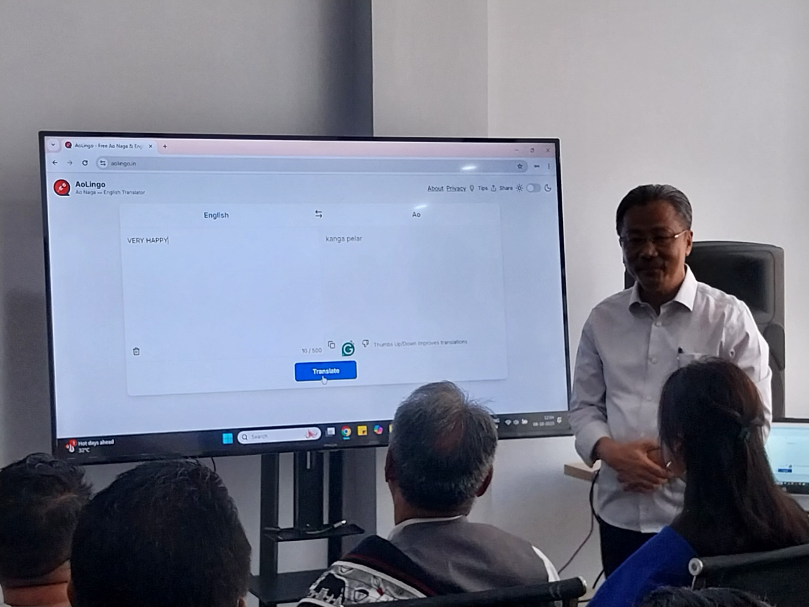 Tir Yimyim launches Ao language translation website ‘aolingo.in’ on its ...