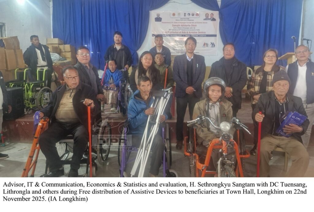 Free Assistive Devices distributed at Longkhim, Chare under ADIP and ...